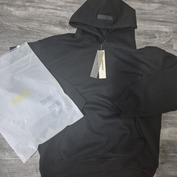 Essentials | Shirts | Essentials Black Hoodie For Men | Poshmark
